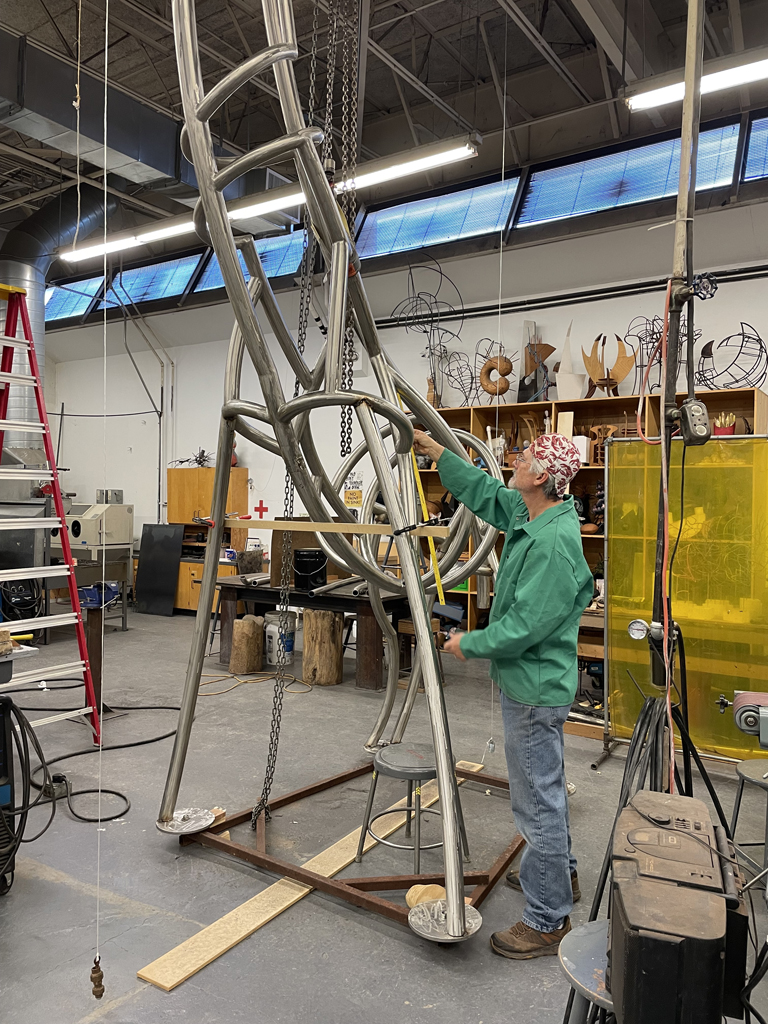 Sculpture Professor Robbie Barber's "Geri' Returns to Cameron Park Zoo ...